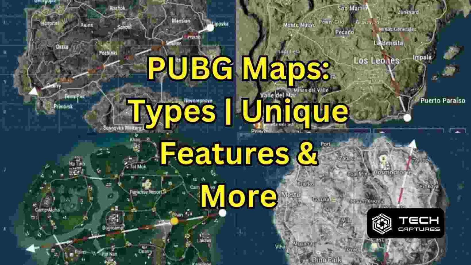 PUBG Maps: Types | Unique Features & More - techcaptures